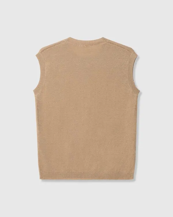 CASASOLA Milena Linen Top - Camel