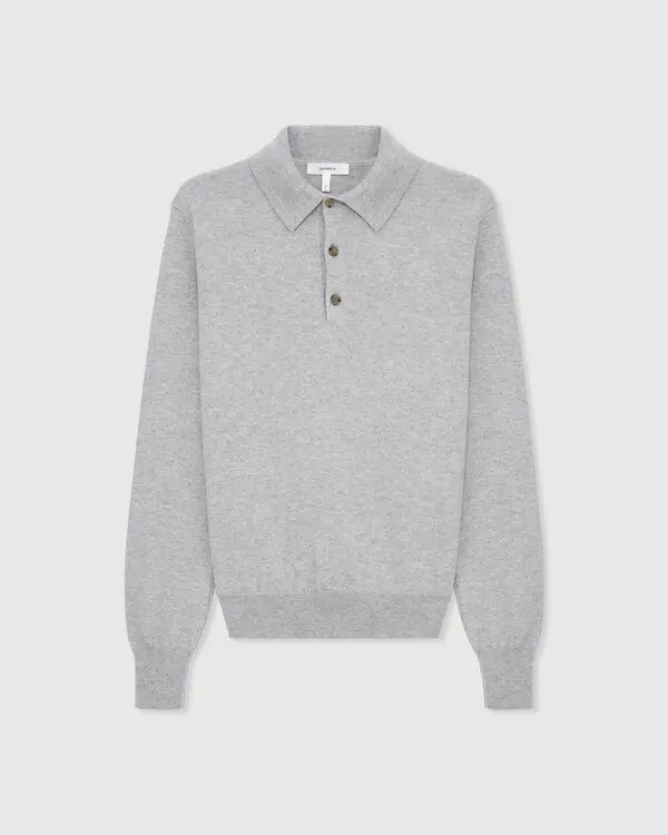 CASASOLA Carmela Cashmere Polo - Grey