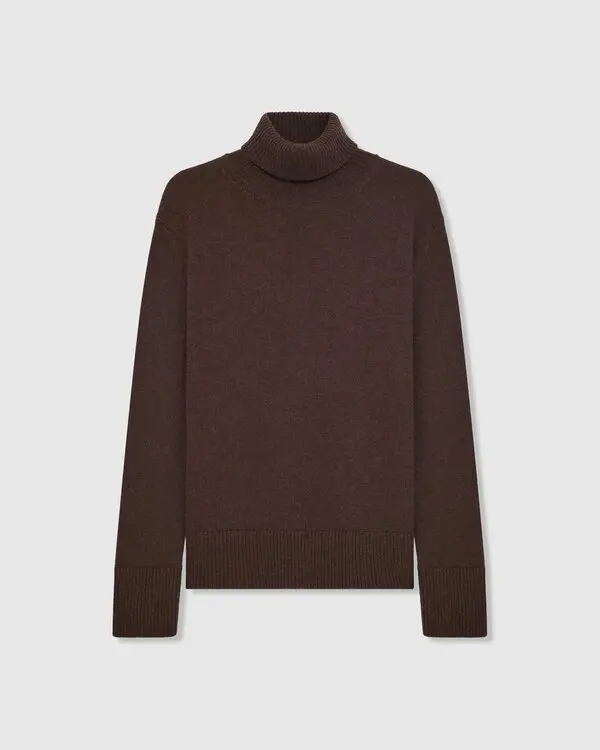 CASASOLA Adelina Turtleneck - Espresso