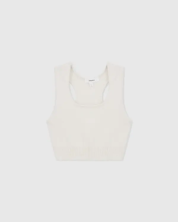 CASASOLA Ada Crop Tank - Tapioca