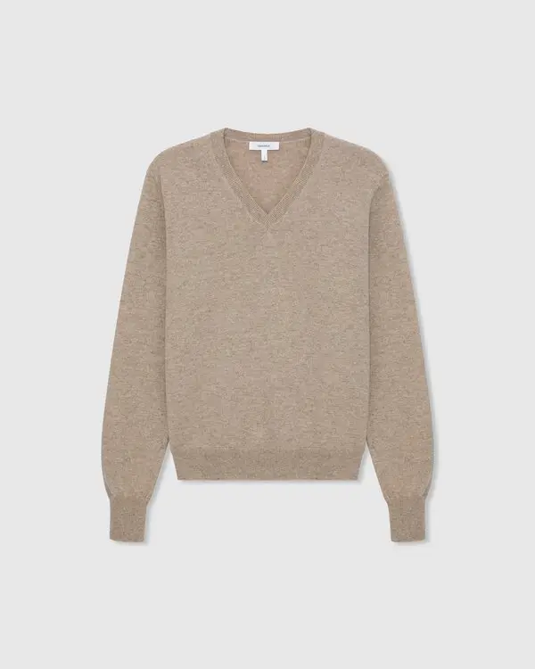 CASASOLA Tonina V-neck Sweater - Stone
