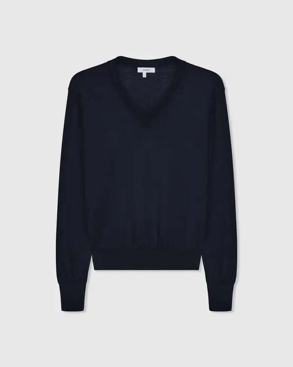 CASASOLA Cosima V-neck Sweater - Navy