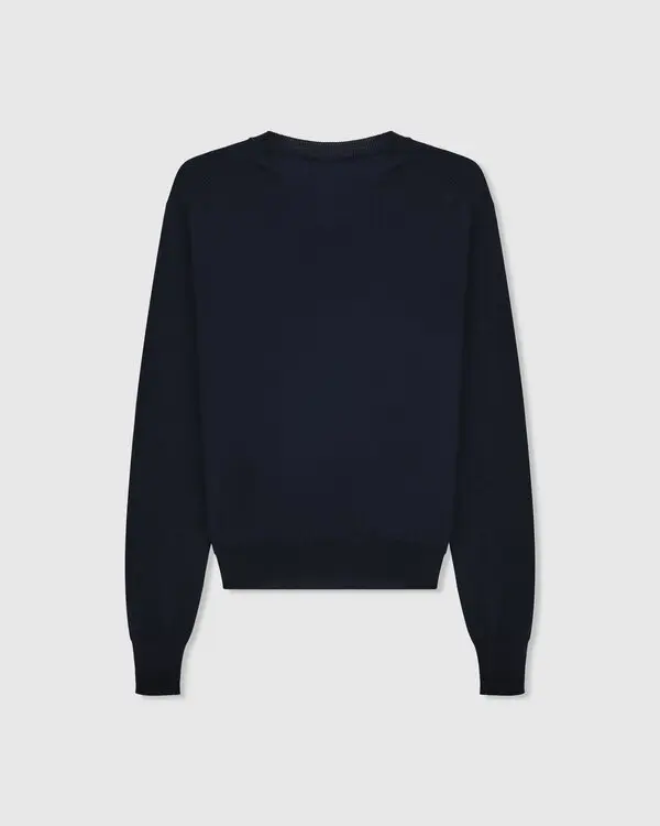 CASASOLA Giada V-neck Sweater - Navy