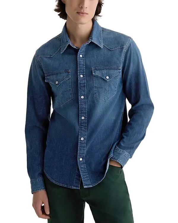 Ag Classic Fit Western Shirt - Dawn Sky