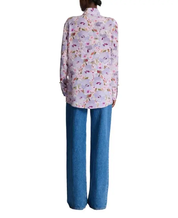 Balmain Printed Cotton Poplin Shirt