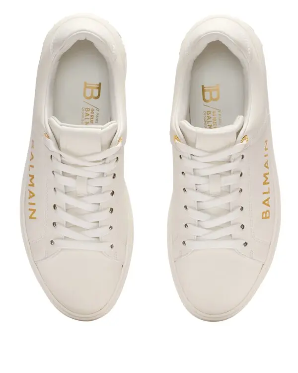 Balmain B-court Printed Trainers
