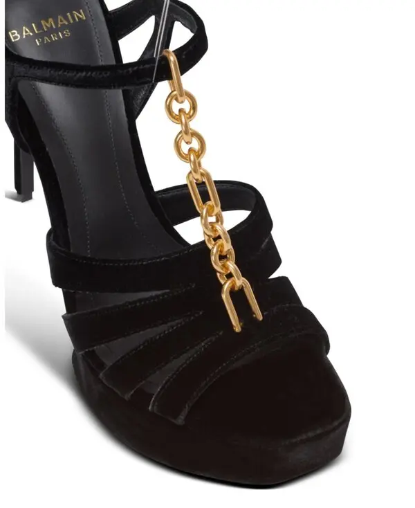 Balmain Platform Sandals - Black
