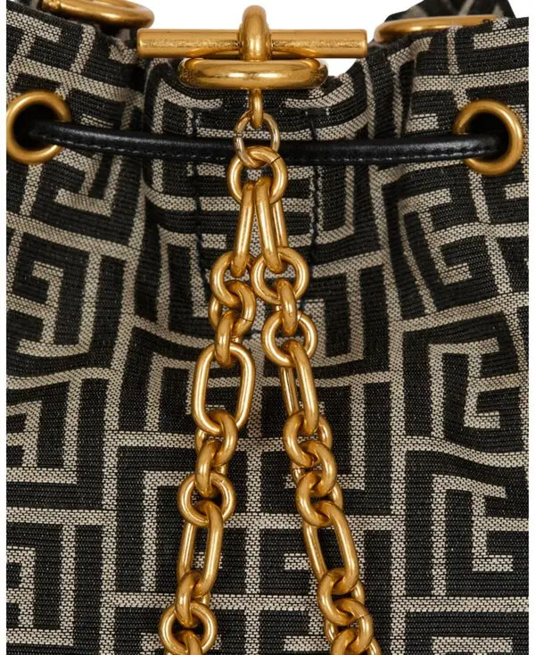 Balmain Pulse Monogram Jacquard Backpack