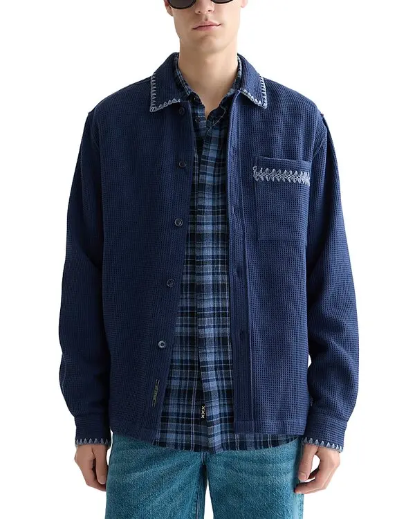 Scotch & Soda Waffle Structure Relaxed Fit Shirt