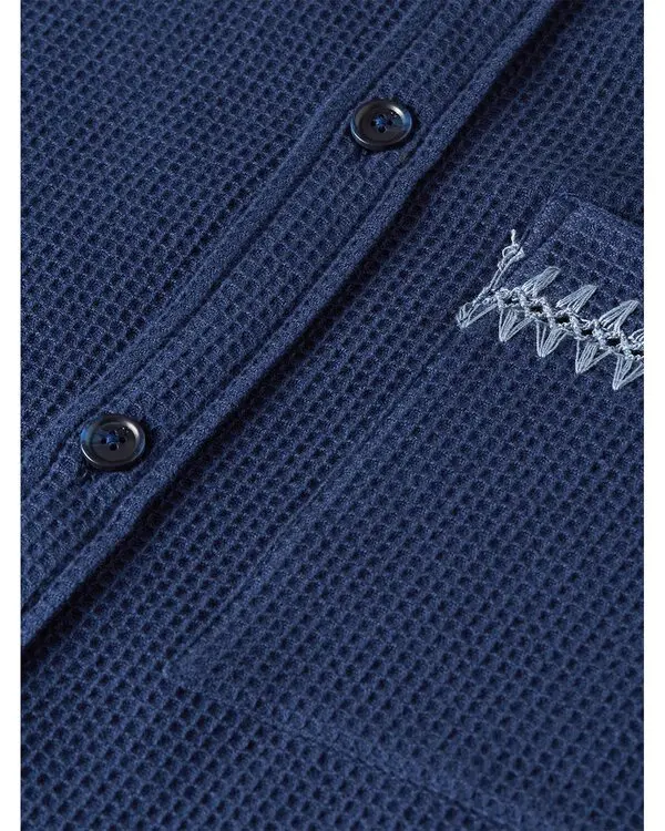 Scotch & Soda Waffle Structure Relaxed Fit Shirt