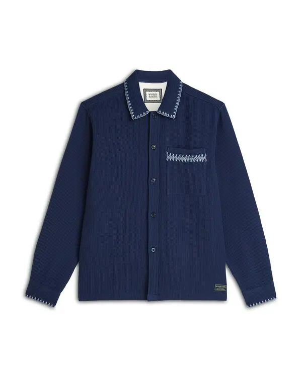 Scotch & Soda Waffle Structure Relaxed Fit Shirt