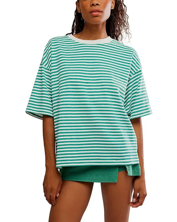 Free People Stripe Tackle Tee