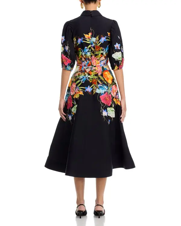Rickie Freeman For Teri Jon Puff Sleeve Shirtdress