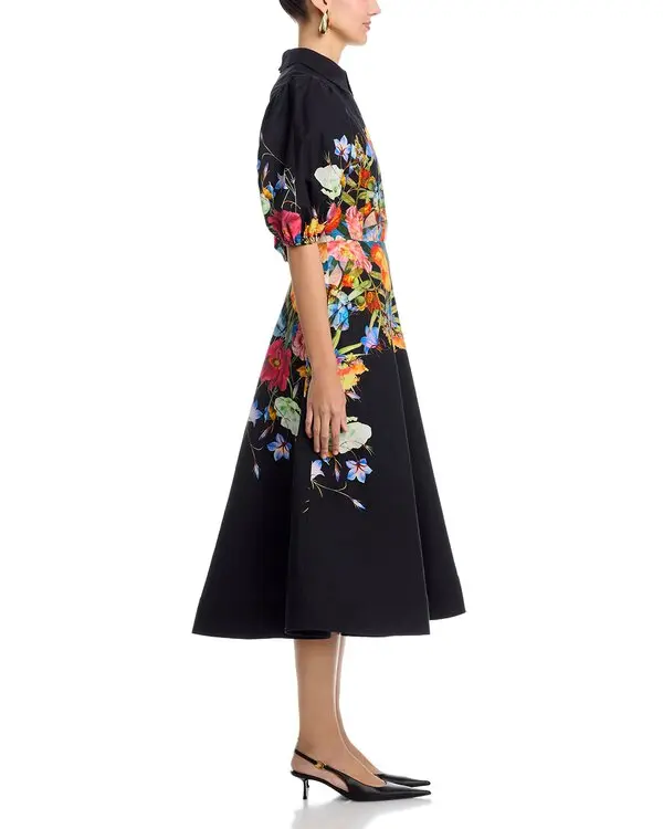 Rickie Freeman For Teri Jon Puff Sleeve Shirtdress
