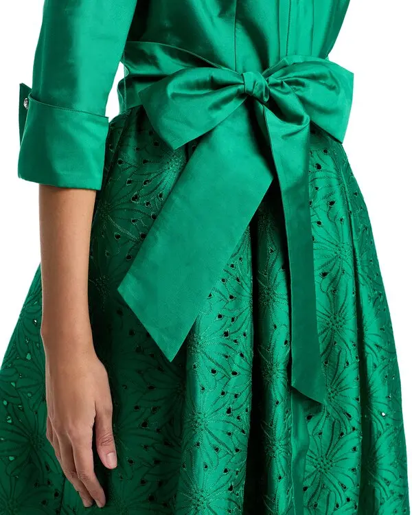 rickie freeman for teri jon shirt dress Our metallic jacquard shirt waist gowns are our wedding go-to's, so easy  and elegant!