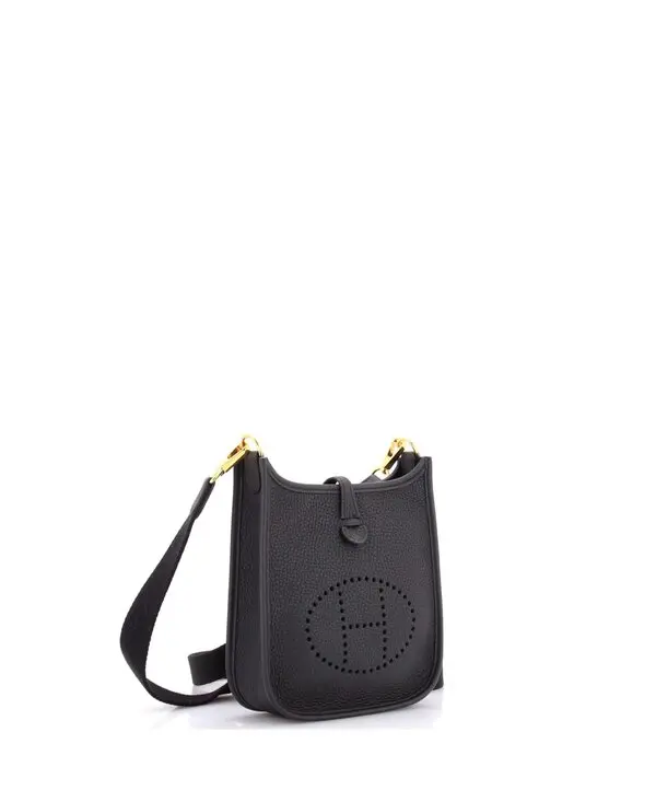 Hermès Tpm Evelyne Bag Gen Iii Clemence - Black