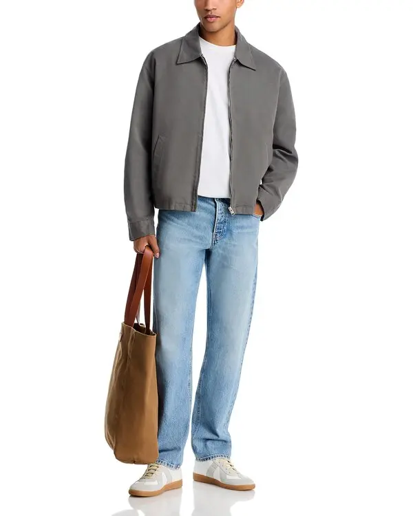 FRAME Canvas Zip Trucker Jacket - Modern Grey