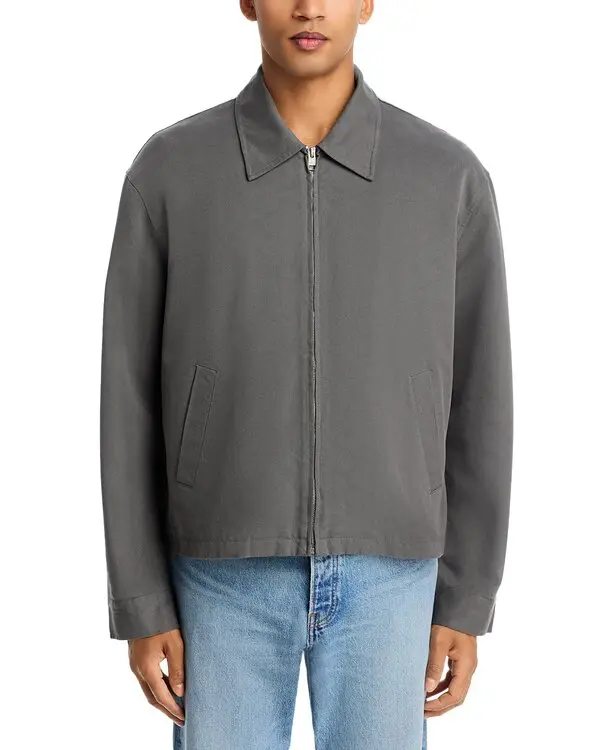 FRAME Canvas Zip Trucker Jacket - Modern Grey