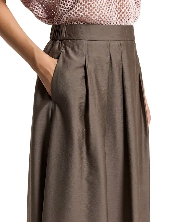 Peserico Pleated Maxi Skirt