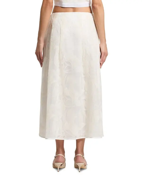 Peserico Embroidered Midi Skirt