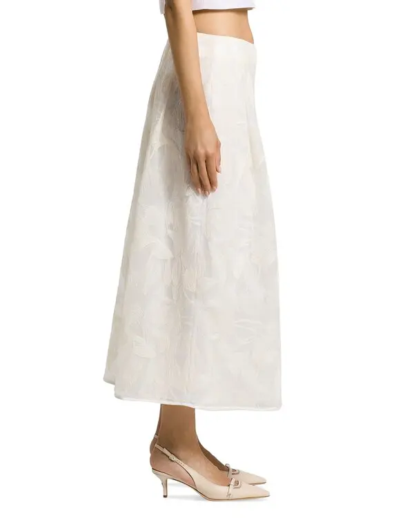 Peserico Embroidered Midi Skirt