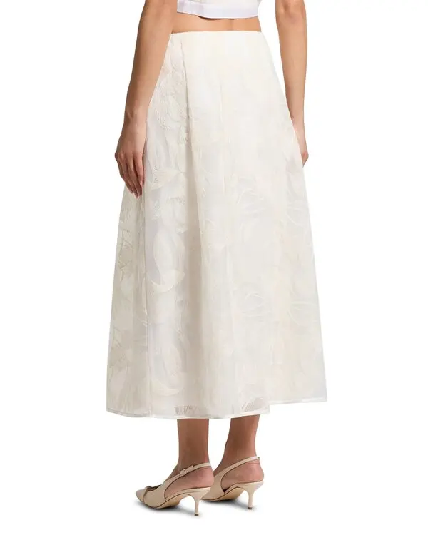 Peserico Embroidered Midi Skirt