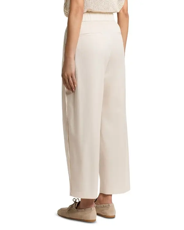 Peserico Pull On Elasticized Waist Pants - Beige Birch