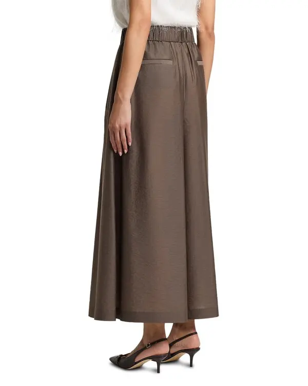Peserico Elasticized Waist Palazzo Pants