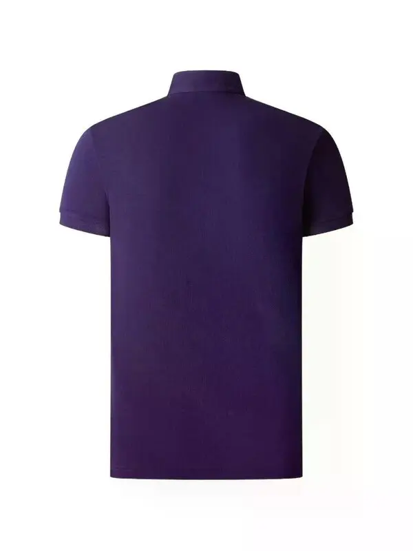 Shanghai Tang Dragon Cotton Polo Shirt - Purple
