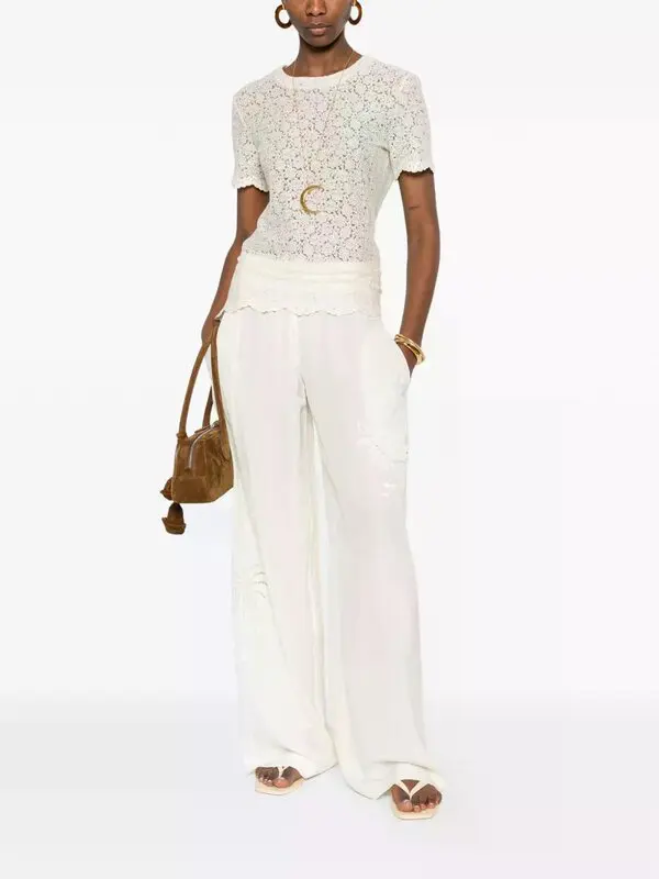 Ermanno Scervino Lace T-shirt - Neutrals