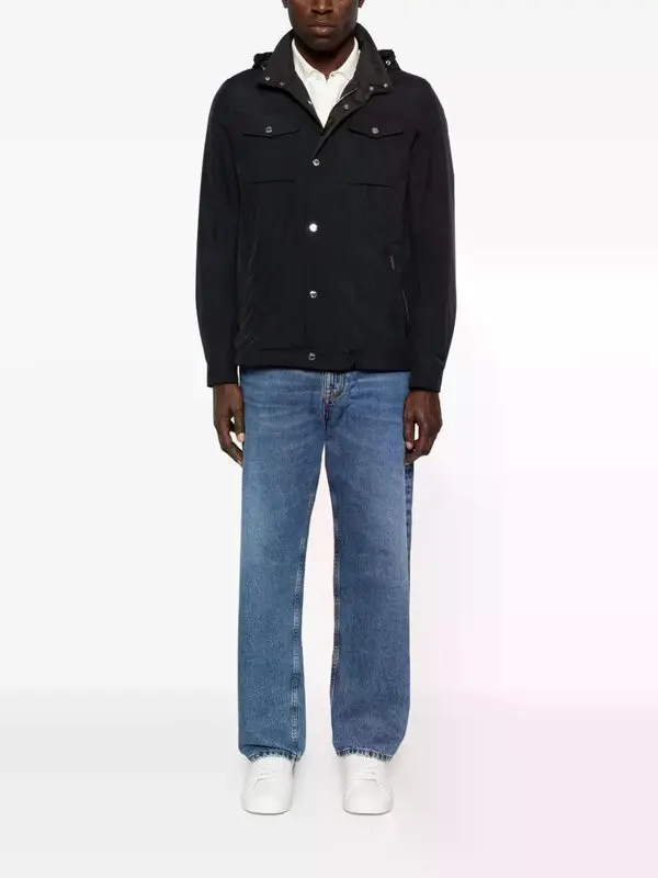 MOORER Hooded Jacket - Black