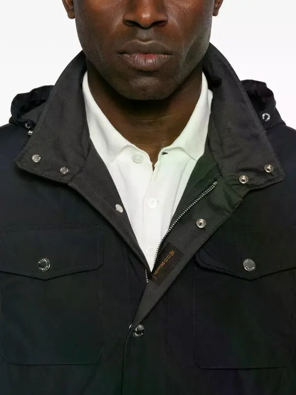 MOORER Hooded Jacket - Black