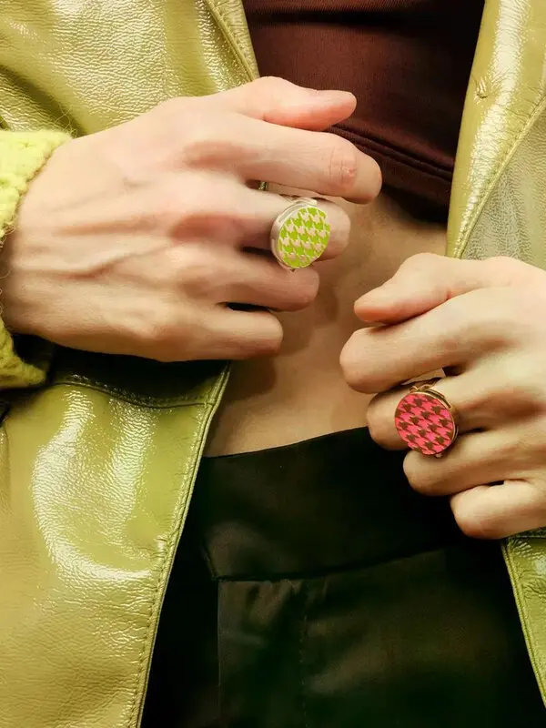 LUTA Enamel Double-sided Ring