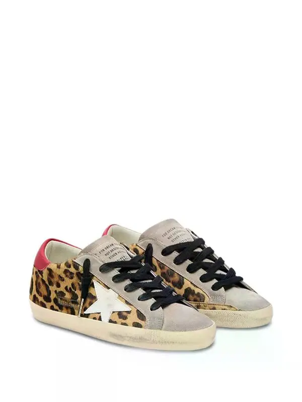 GOLDEN GOOSE Super-star Leopard-print Sneakers