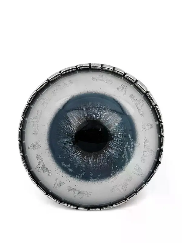 GEM KINGDOM Eye-motif Statement Ring - Silver