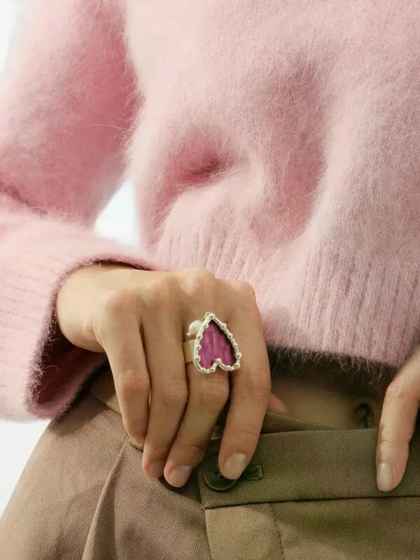 POISON DROP LAB Heart Pearl Ring