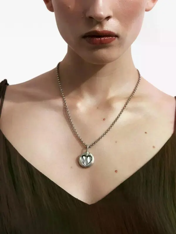 POISON DROP LAB Round Heart Pendant Necklace