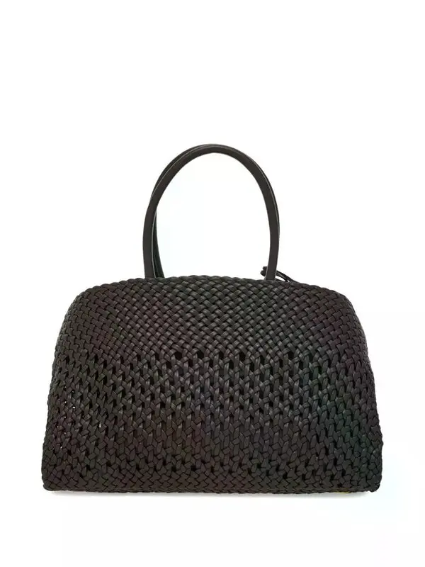 FERRAGAMO Woven Hug Tote Bag - Brown