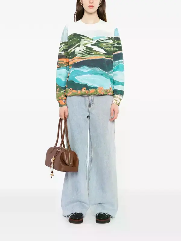 Chloé Graphic-print Crew Neck Sweatshirt
