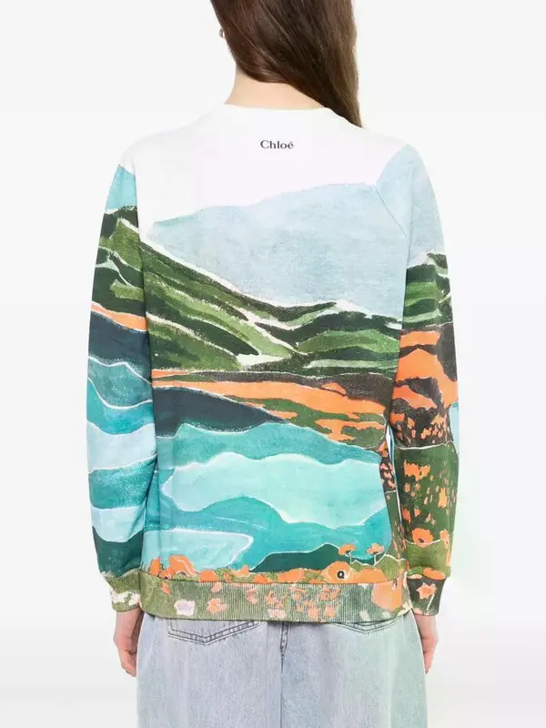 Chloé Graphic-print Crew Neck Sweatshirt