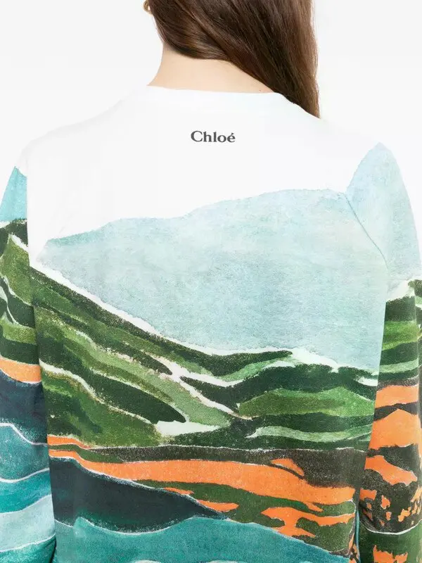 Chloé Graphic-print Crew Neck Sweatshirt