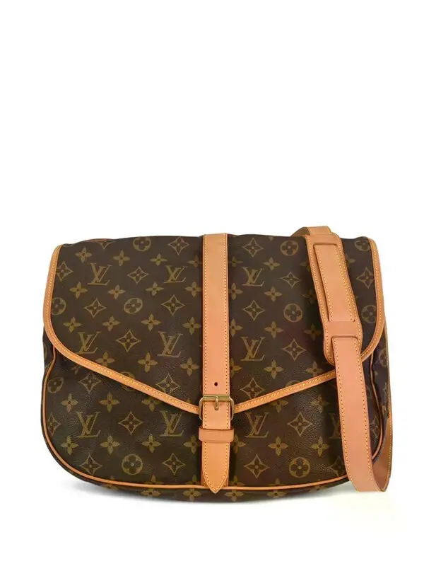 LOUIS VUITTON 1998 35 Saumur Shoulder Bag - Brown