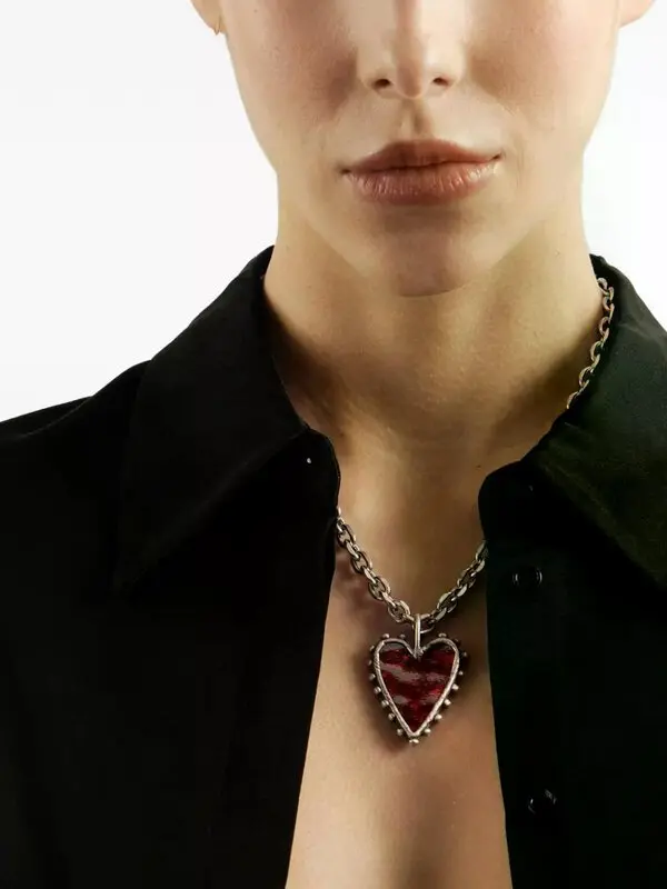 POISON DROP LAB Heart Pendant Chain Necklace