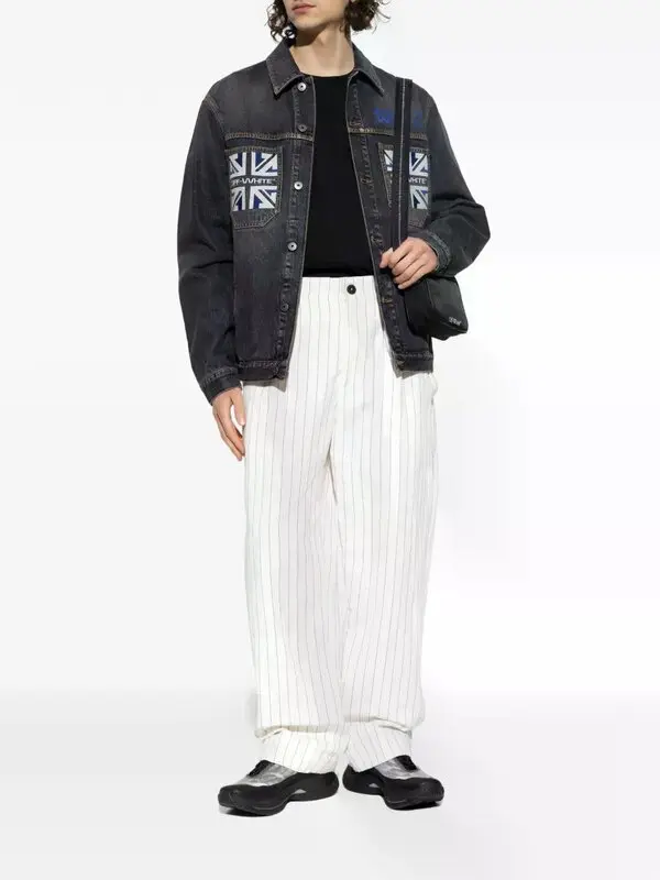 Off-White Flag-patch Cotton Jacket