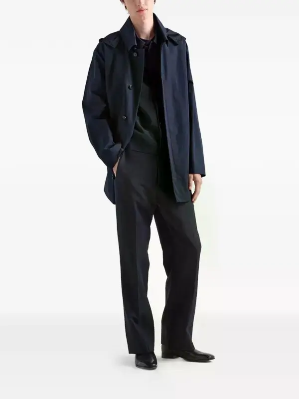 Prada Hooded Cotton Coat