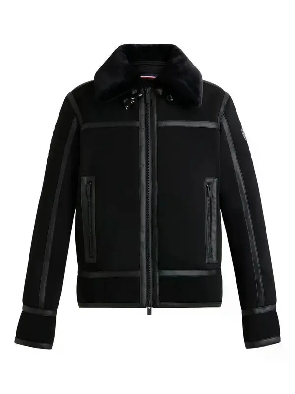 Fusalp Leather Trimmed Bomber Jacket