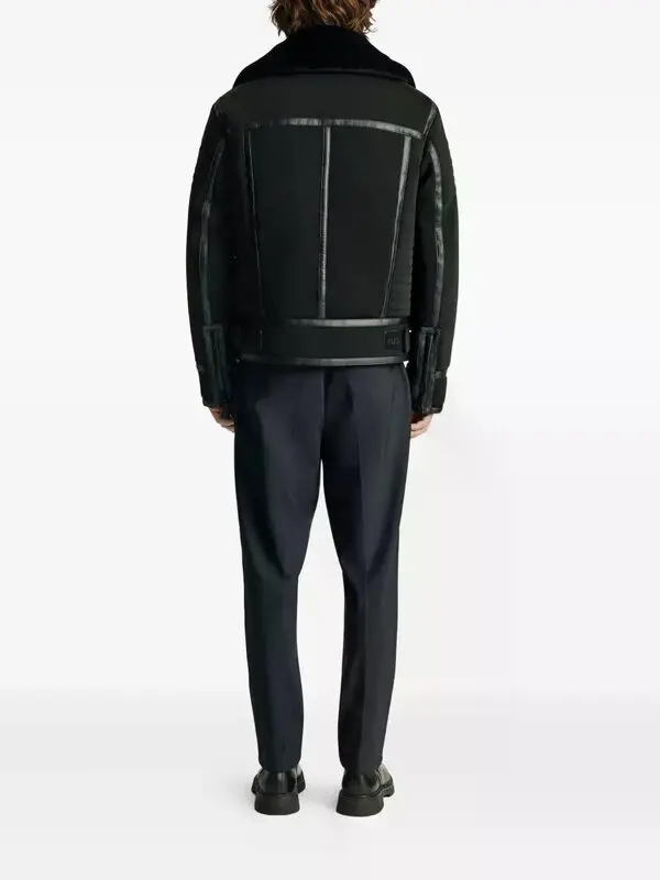 Fusalp Leather Trimmed Bomber Jacket