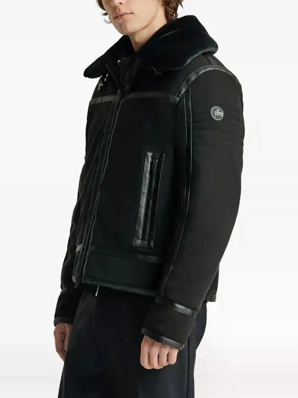 Fusalp Leather Trimmed Bomber Jacket