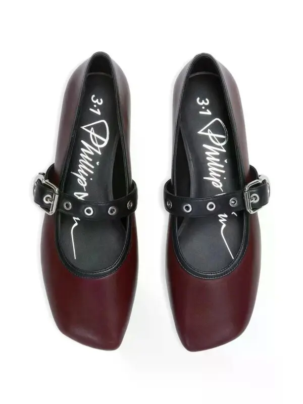 3.1 Phillip Lim Mary Jane Buckle Strap Flats