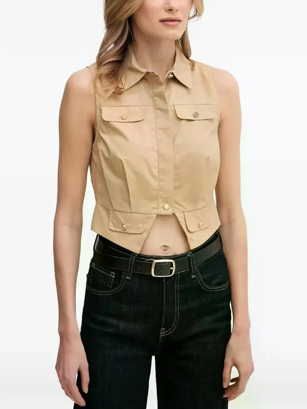 GAUDI Buttoned Sleeveless Top